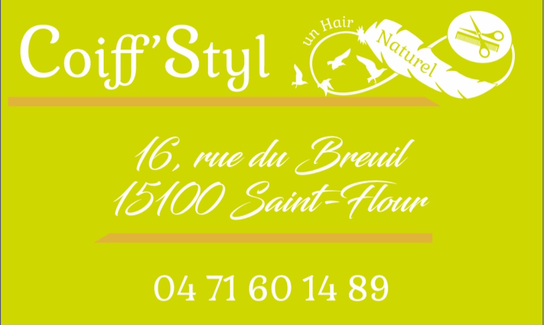 L'actualité de votre salon de coiffure "Coiff'Styl" à Saint-Flour